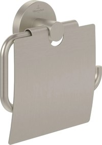 Villeroy & Boch Elements Tender - Držák toaletního papíru s krytem, matný kartáčovaný nikl TVA15101300064