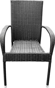 VerDesign NORIMBERG II zahradní sestava 8+1P, černý antracit