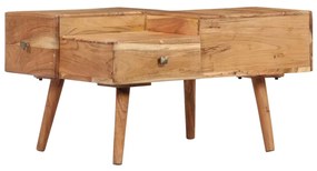 Konferenční stolek 70 x 60 x 42 cm masivní akáciové dřevo - Default Title