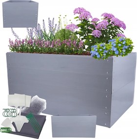 Truhlík na zeleninu plastový záhon Vysoký Květináč 80x140x100 Pvc