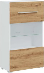 5dílná TV stolky s LED osvětlením dub artisan kompozitní dřevo 3324234