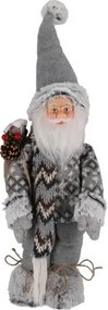 Vánoční dekorace Santa Claus s pytlem 50 cm
