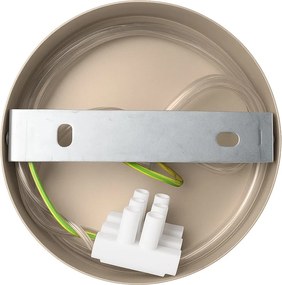 Nástěnné svítidlo Capital, 1x tmavě obéžové kovové stínítko, (fi 21cm), be