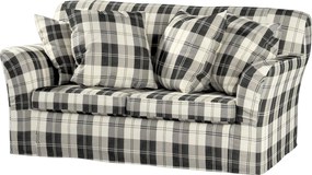 Potah na pohovku IKEA Tomelilla 2-místná nerozkládací barva černá látka pletený vzor, vzorované