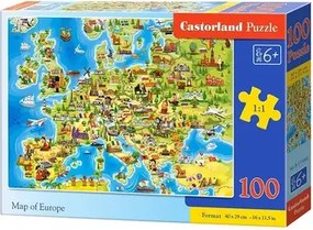 Castorland 111060 Mapa Evropy / 100 dílků / od 6 let