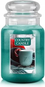 Candy Cane Cashmere Country Candle velká vonná svíčka s 2 knoty