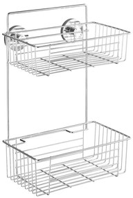 WENKO 20889100-Regál VACUUM-LOC RUND STAH 26x38 cm lesk. chrom