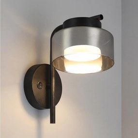 Brilagi - Nástěnná lampa AURA LUX 1xGX53/30W/230V černá/kouřová