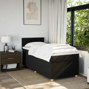 Box spring postel s matrací černá 80 x 200 cm textil 3286509