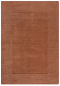 Flair Rugs koberce Kusový ručně tkaný koberec Tuscany Textured Wool Border Orange ROZMĚR: 160x230
