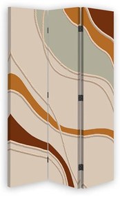 Ozdobný paraván, Art deco - 110x170 cm, třídílný, korkový paraván