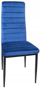 Jídelní židle Chicago sametová modrá
