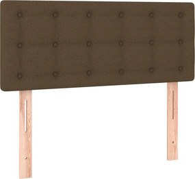 Box spring postel s matrací tmavě hnědá 120x200 cm textil 3140924