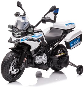 Dětská elektrická motorka BestBerg BBCC-80W – BMW F 850 GS / nosnost 30 kg / Li-Ion baterie / policie