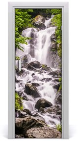 Fototapeta samolepící na dveře vodopád v lese 75x205 cm
