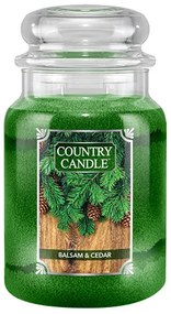 Country Candle Vonná Svíčka Balsam & Cedar, 652 g