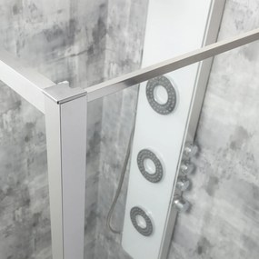 Novoterm Pevná boční stěna NV-Solid SC CHR 70, chrom/transparent - bez vaničky