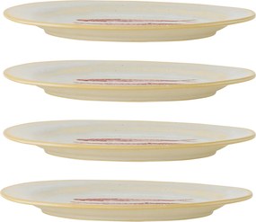 BLOOMINGVILLE Set 4 talířů HADDEN červený 27 cm