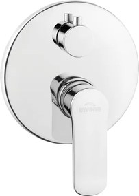 Invena Siros, podomítková 2-výstupová baterie (těleso+krytka), chromová, INV-BP-90-CO2-A