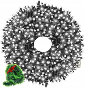 Vánoční Osvětlení Na Stromeček 1000 Led Bílá Studená Světýlka Na Vánoční Stromeček 63 M Zew/wew