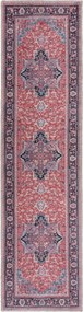 Flair Rugs, Běhoun Hebden Windsor Red, 60x230, červená, ložnice