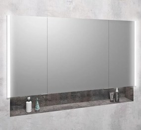Sapho, INTEGRA zápustná galerka s LED osvětlením, 125x70cm, IN125