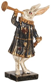 Dekorace králík s trumpetou - 8*4*12 cm