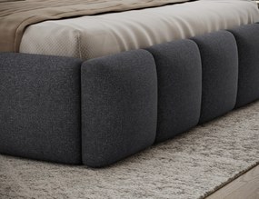 Postel Edvige + Dřevěný rám + plynový výtah + kontejner 160x200