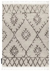 koberec BERBER FEZ GO535, krémovo hnědý střapce, Shaggy velikost 70x250 cm | krásné koberce cz