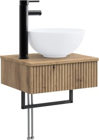 Sada koupelnového nábytku 3 ks Dub artisan Kompozitní dřevo 3405586