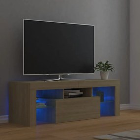 TV skříňka s LED osvětlením dub sonoma 120 x 35 x 40 cm