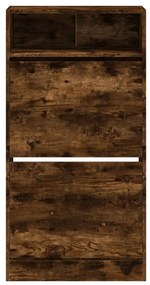 Botník kouřový dub 60 x 34 x 116 cm kompozitní dřevo - Default Title