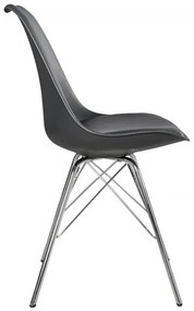 Skandinávská retro židle šedá / 38090