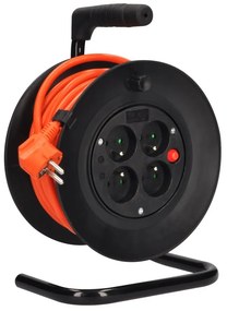 Prodlužovací kabel na bubnu 4Z - 15m, oranžová