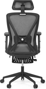 Ergonomická kancelářská židle ROJAS - šedá síťovina