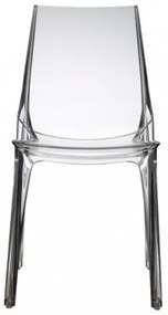Scab Plastová židle VANITY CHAIR Barva plastu Scab Transparentní kouřová 2652