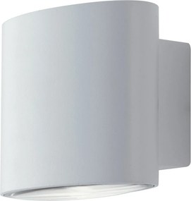 FAN LED-W-BOXTER BCO Venkovní nástěnné svítidlo LED BOXTER bílá hliník 2x4W 960lm CCT IP44 10x12,9x8,5 cm - FANEUROPE