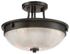 Quoizel QZ-MANTLE-SF-PN - Přisazený lustr MANTLE 2xE27/60W/230V bronzová
