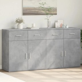 Příborníky 2 ks betonově šedé 79 x 38 x 80 cm kompozitní dřevo 3276619