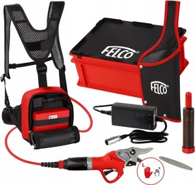 Felco 802G Elektrický Zahradní Nůžky S Batohem A Akumulátorem Levák
