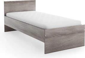 Postel ELISA 90 x 200 cm, dub lanýž Matrace: Matrace Coco Maxi 20 cm, Rošt: Bez roštu