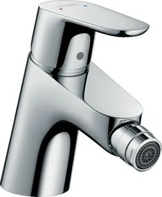 Hansgrohe Focus, páková bidetová baterie s odtokovou soupravou Push-Open, chromová, HAN-31922000