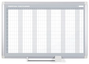 Roční plánovací tabule na zeď LUX, magnetická, dny, 900 x 600 mm