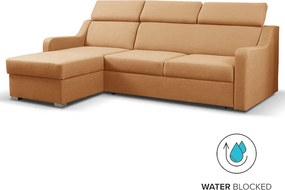 Sedací souprava MIKELI | 232x158 cm | UNI | rozkládací + úložný prostor | AKCE | broskvová 08