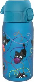 ion8 Leak Proof Dětská láhev Cats modrá 350 ml