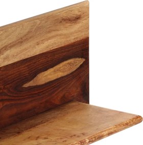 Nástěnné police 2 ks 58 x 26 x 20 cm masivní akáciové dřevo 247930