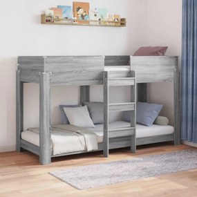 Patrová postel pro děti Šedá Sonoma 75 x 190 cm 3410544