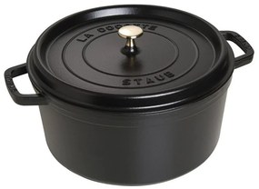 Hrnec STAUB  kulatý 30 cm černý 8,35l