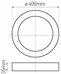 LED Stropní svítidlo FENIX LED/32W/230V 3800K pr. 40 cm