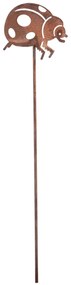 Zapichovací zahradní dekorace Bugs, sada 4ks, 38 cm, kov, hnědá
